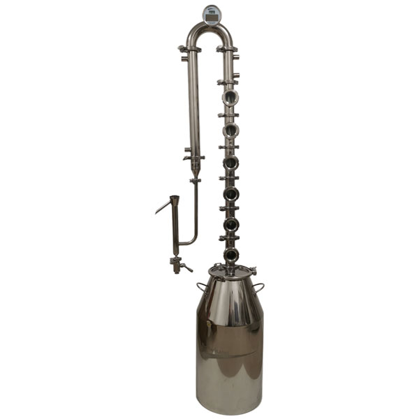 15 Gallon 2" Complete Flute Distiller with Copper Bubble Plates- 6 ...
