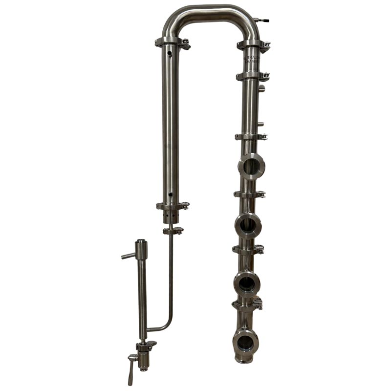 2" Flute Column with Stainless Steel Bubble Plates and Neutralizing ...