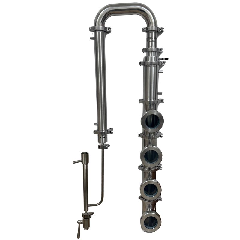 3" Flute Column with Stainless Steel Bubble Plates and Neutralizing ...