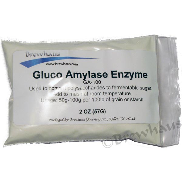 Gluco-Amylase Enzyme (Amyloglucosidase), 2oz - Brewhaus America